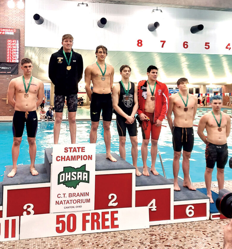 Warren’s Mason Francis finishes 2nd in 50 free at state swim meet ...